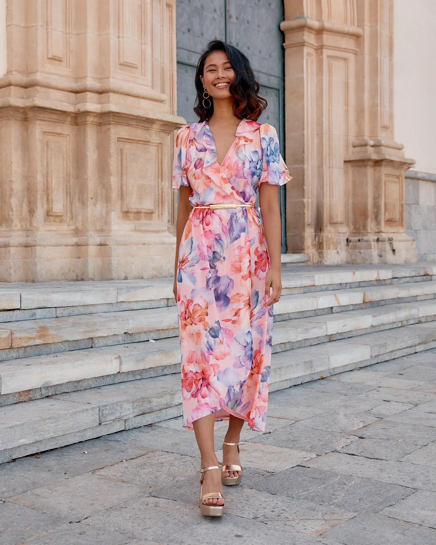 Vestido Sofía Rosa - !QUEDAN POCOS!